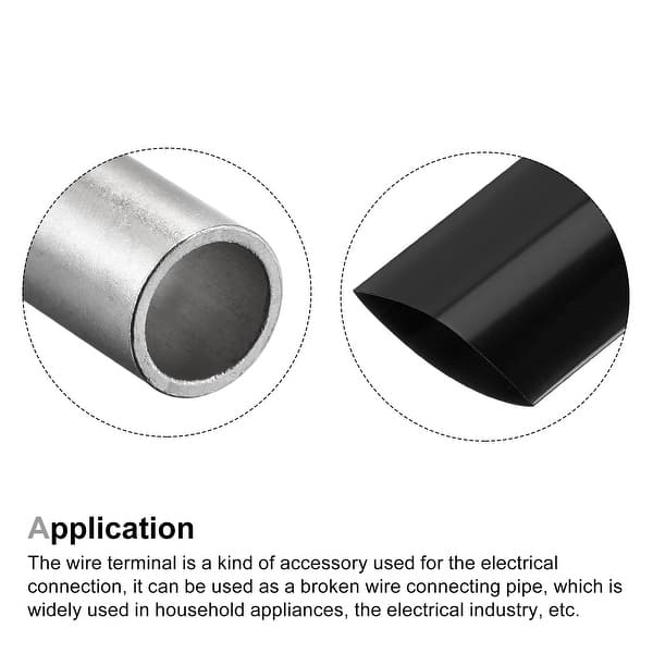 Non-Insulated Copper Wire Crimp Connector Terminals 4 AWG with PVC ...
