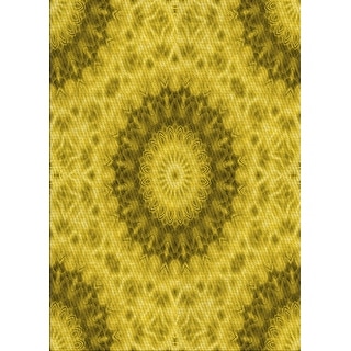 Ahgly Company Machine Washable Transitional Dark Golden Rod Brown Area ...