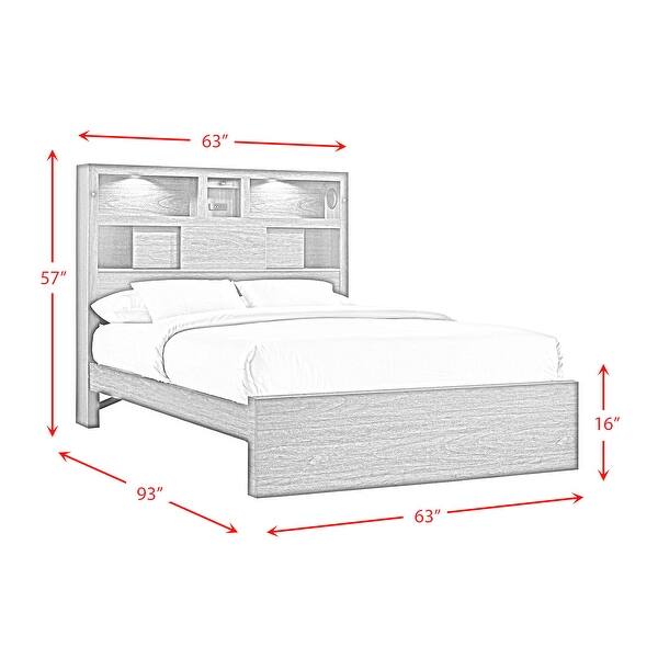 Picket House Furnishings Hendrix Queen Music Bed in Walnut - Bed Bath ...