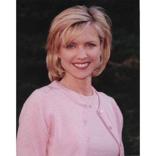 Courtney Smith smiling in Pink Dress with Black Background Photo Print ...