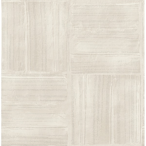 Advantage Jasper Ivory Block Texture Wallpaper - Bed Bath & Beyond ...