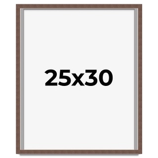 25x30 Shadow Box Frame Brown | 1.125 inches Deep Real Wood Rustic - Bed ...