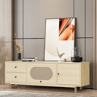 MDF TV Stand with 2 Drawers - Bed Bath & Beyond - 37581151