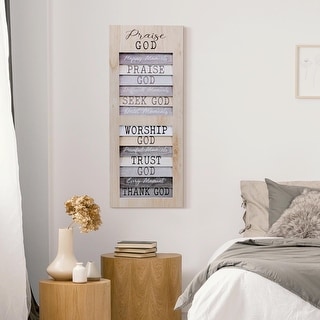 Praise God Inspirational Shutter Window Plaque Farmhouse Wall Decor ...