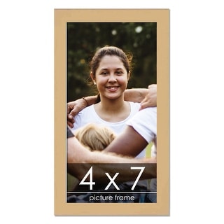 4x7 Traditional Natural Complete Wood Picture Frame with UV Acrylic ...