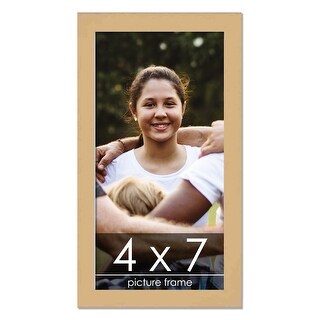 4x7 Traditional Natural Complete Wood Picture Frame with UV Acrylic ...