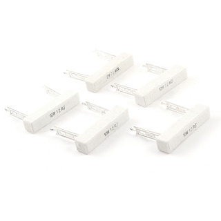 5 PCS 10W 12 Ohm Wire Wound Ceramic Cement Resistor White - Bed Bath ...