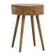 Artisan Furniture Solid Wood Nordic Circular Shaped Nightstand - Bed ...