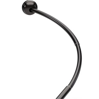 Curved tension shower curtain rod, rustproof, 50 to 72 inches ...