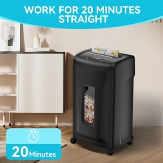 Large Commercial Heavy Duty 22 Sheet High Security Paper Shredder with ...