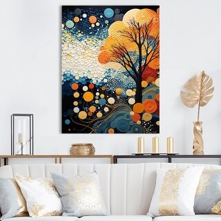 Designart "Colorful Mid Century Dynamic Duality V" Mid-century Wall Art ...
