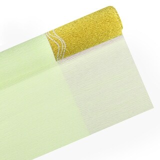 Golden Edge Crepe Papers 7.2ft Long 20 Inch Wide, 1 Roll - Light Green ...