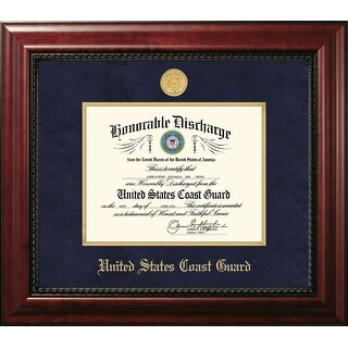 Patriot Frames Coast Guard 8.5x11 Discharge Executive Frame with Gold ...