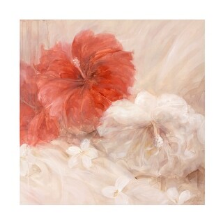 Li Bo 'Hibiscus III' Canvas Art - Bed Bath & Beyond - 39536242