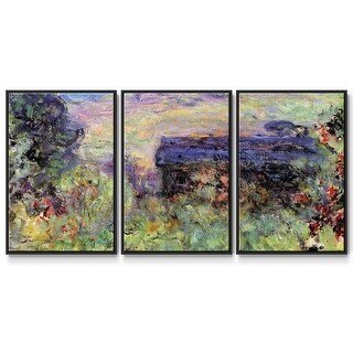 The House Seen through the Roses, 1825 - Multi Piece Framed Canvas ...