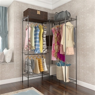 Metal Garment Rack Portable Clothes Hanger Closet Organizer - Bed Bath ...