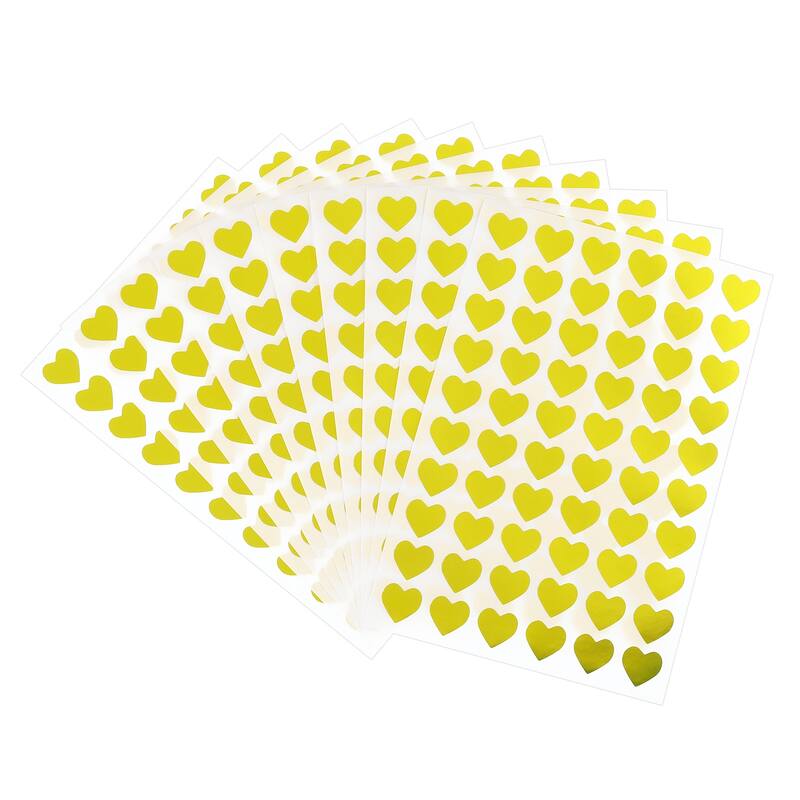 1800 Pcs Heart Reward Stickers, Foil Self Adhesive Colorful Sticker ...