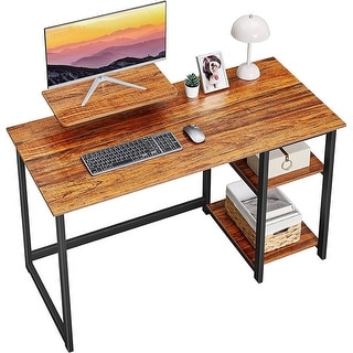 Computer Desk with Monitor Stand,Small Desk,Walnut - Bed Bath & Beyond ...
