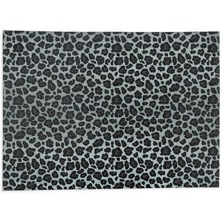 CHEETAH BLUE & CHARCOAL Bath Rug By Kavka Designs - Bed Bath & Beyond ...