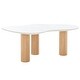 SAFAVIEH Home Collection Aurora Curvy Coffee Table - 32" W x 23" D x 14 ...