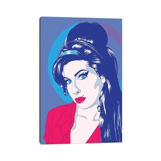 iCanvas "Amy Blue Eyes Color Pop" by 5by5collective Canvas Print - Bed ...