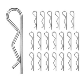 R-Shaped Cotter Pin, Stainless Steel Hairpin Hardware Spring R Clips ...