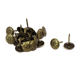 Home Furniture Iron Upholstery Tack Nails Push Pins Bronze Tone 7/16 ...