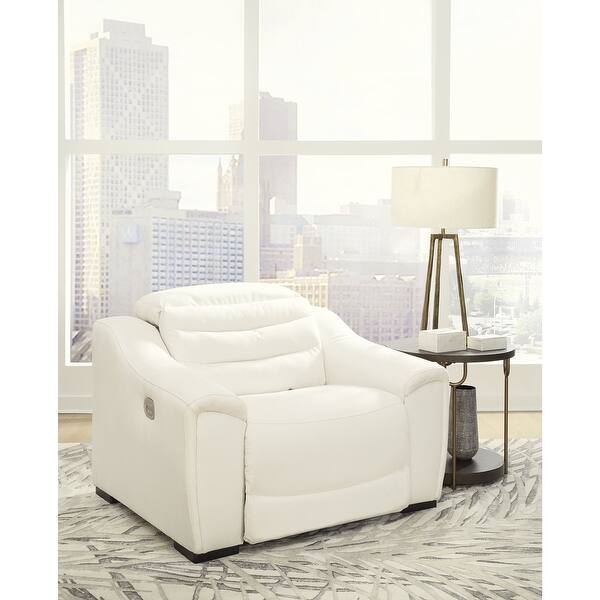 Next-Gen Gaucho Chalk Power Recliner with Adjustable Headrest - Bed ...