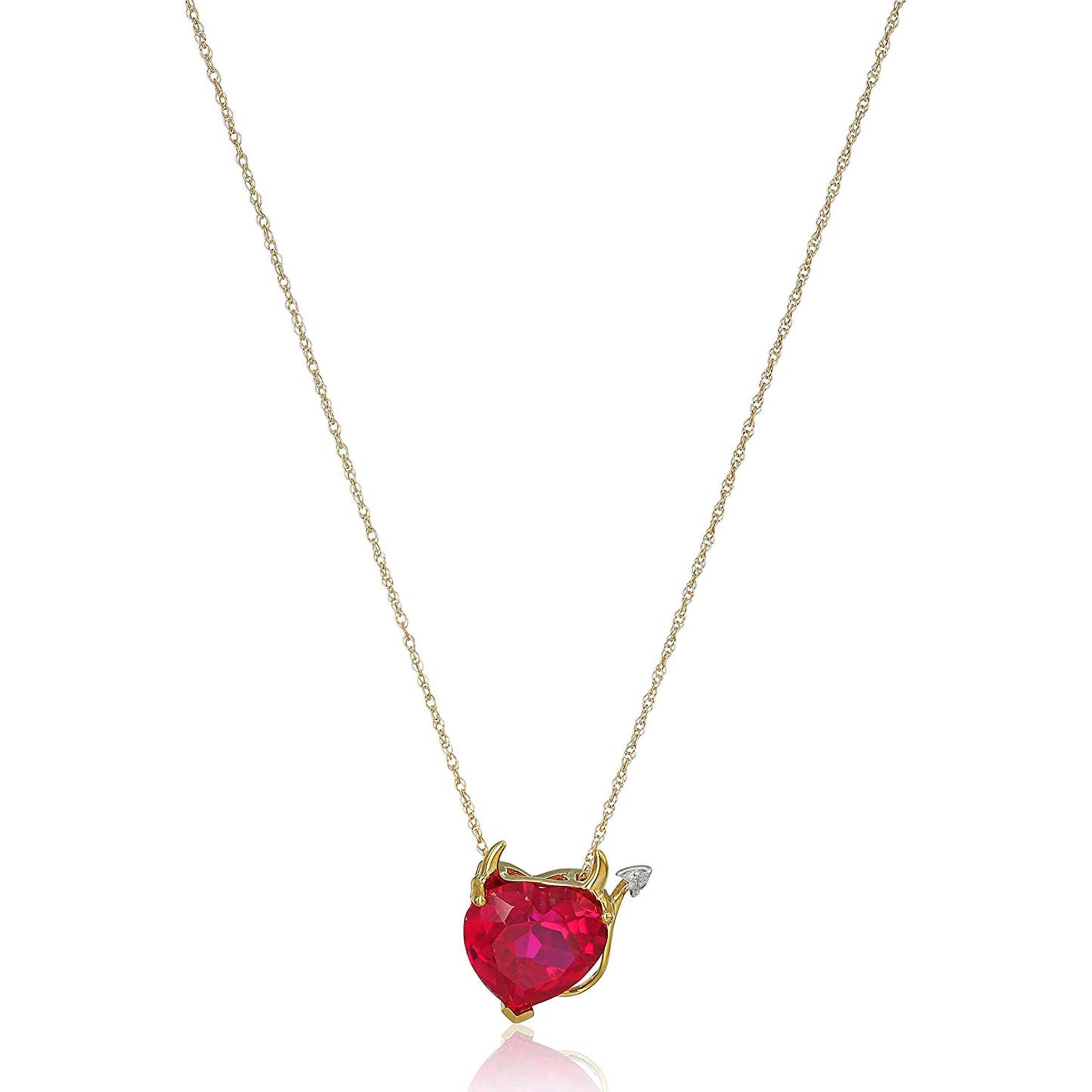 devil heart necklace