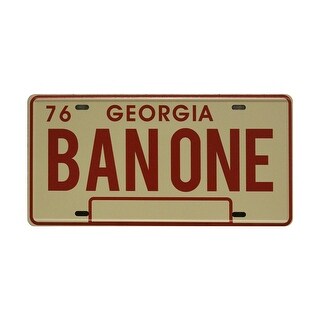 Smokey & The Bandit Ban One Georgia Replica License Plate 12" x 6" - 12 ...