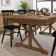 7' x 40" Rectangular Antique Rustic Solid Pine Folding Dining Table ...
