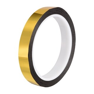 Gold Tone Metalized Mylar Tape 16mm x 50m/164ft Decor Tape for Graphic ...