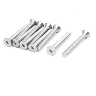 M8x65mm 304 Stainless Steel Flat Head Hex Socket Cap Screws DIN7991 ...