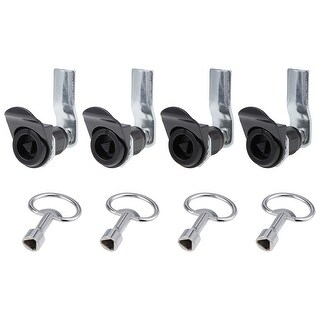 Triangle Cam Lock 22mm Cylinder Dia 49mm Long Cam Keyed Alike 4Pcs ...