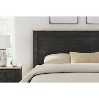 Signature Design by Ashley Nanforth Gray Panel Headboard - Bed Bath & Beyond - 38461425
