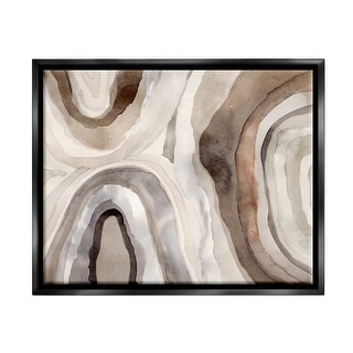Stupell Soft Geode Pattern Framed Floater Canvas Wall Art Design by Victoria Barnes - Bed Bath ...