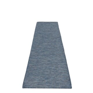 HomeRoots 10' Navy Blue Power Loom Runner Rug - 10' Runner - Bed Bath ...