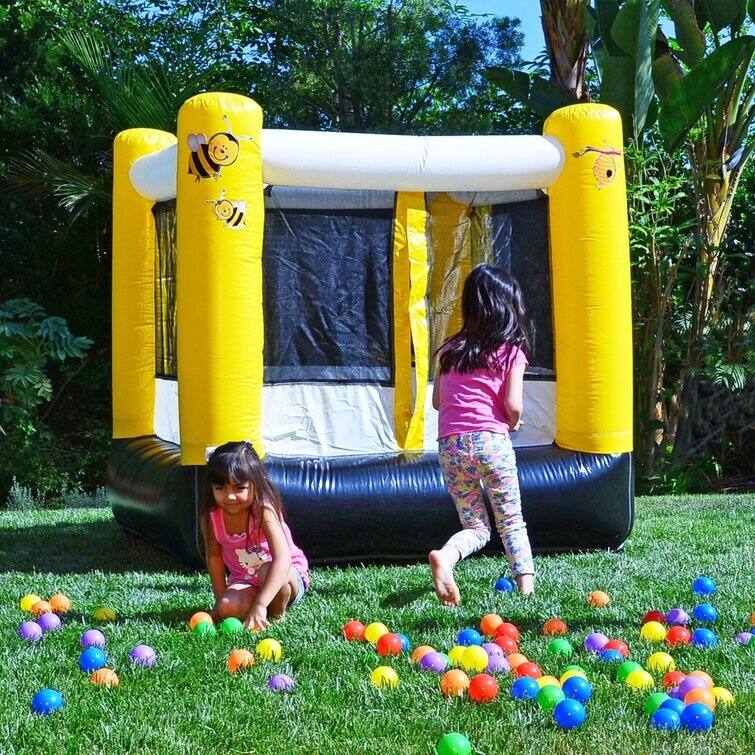 HeroKiddo Busy Bee Inflatable Bounce House for Kids & Toddlers (with ...