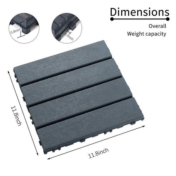 Plastic Interlocking Deck Tiles Patio Decking Tiles for Poolside ...