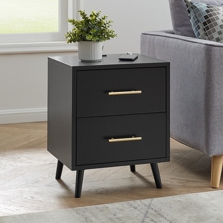 MUSEHOMEINC Modern Mid-Century Nightstand/Bedside Table with Charging ...