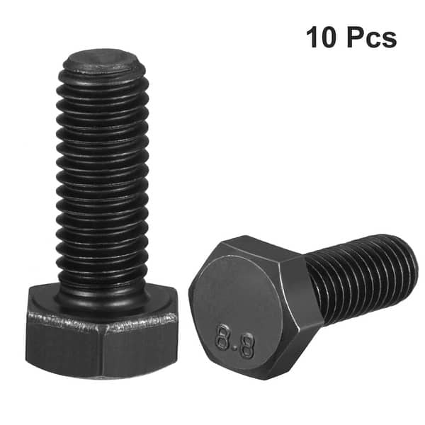 M8x20mm Hex Head Screw Bolts Fastener Grade 8.8 Carbon Steel 10pcs - M8 ...