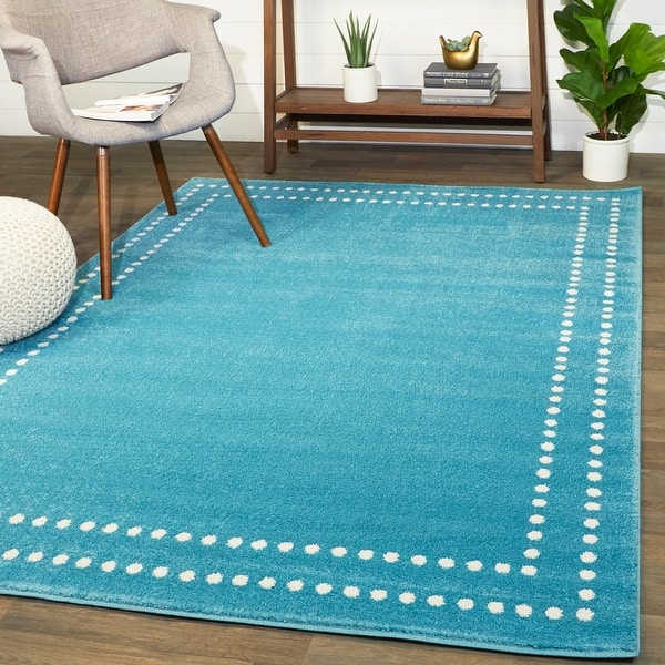 dot border rug