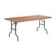 Offex 36" x 72" Rectangular Wood Folding Banquet Table with Clear ...