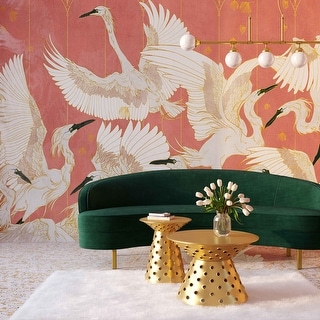 The Curated Nomad Willborough Brass Finish Cocktail Table - Bed Bath ...