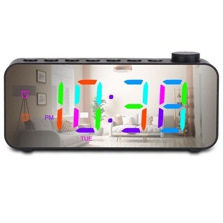 Digital 3D LED Wall Desk Alarm Clock with Snooze - Bed Bath & Beyond ...