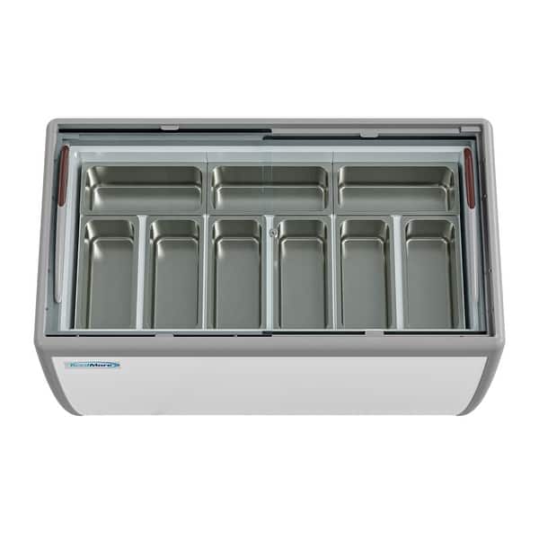 KoolMore 50 in. Gelato Dipping Cabinet Display Freezer with Sliding ...