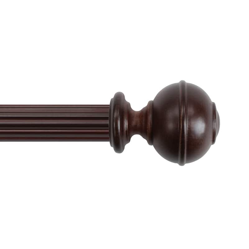 Mix & Match Wood Finials for Wood Curtain Rod (2-Pack) - On Sale ...