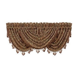 Five Queens Court Stefania Window Waterfall Valance - On Sale - Bed ...