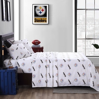 Pittsburgh Steelers NFL Licensed "Commander" Sheet Set - Bed Bath ...