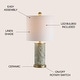 JONATHAN Y Swirl 20.5" Ceramic LED Table Lamp, Gray/Green - Bed Bath ...